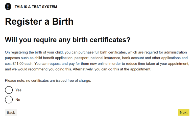Certificate pre-purchase for registration appointments - Stopford ...